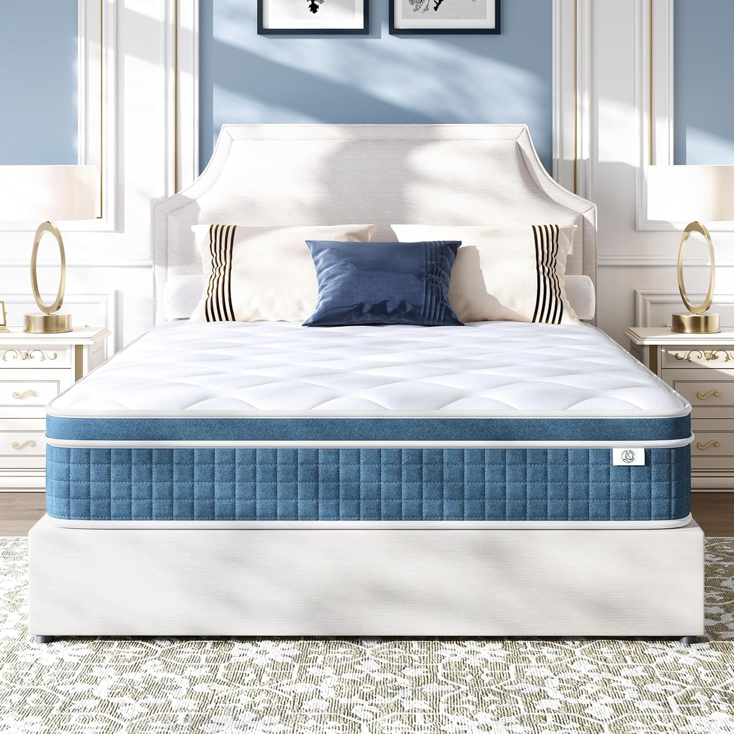 12" Queen Mattress,Memory Foam & Spring Hybrid Mattress Queen Size ...