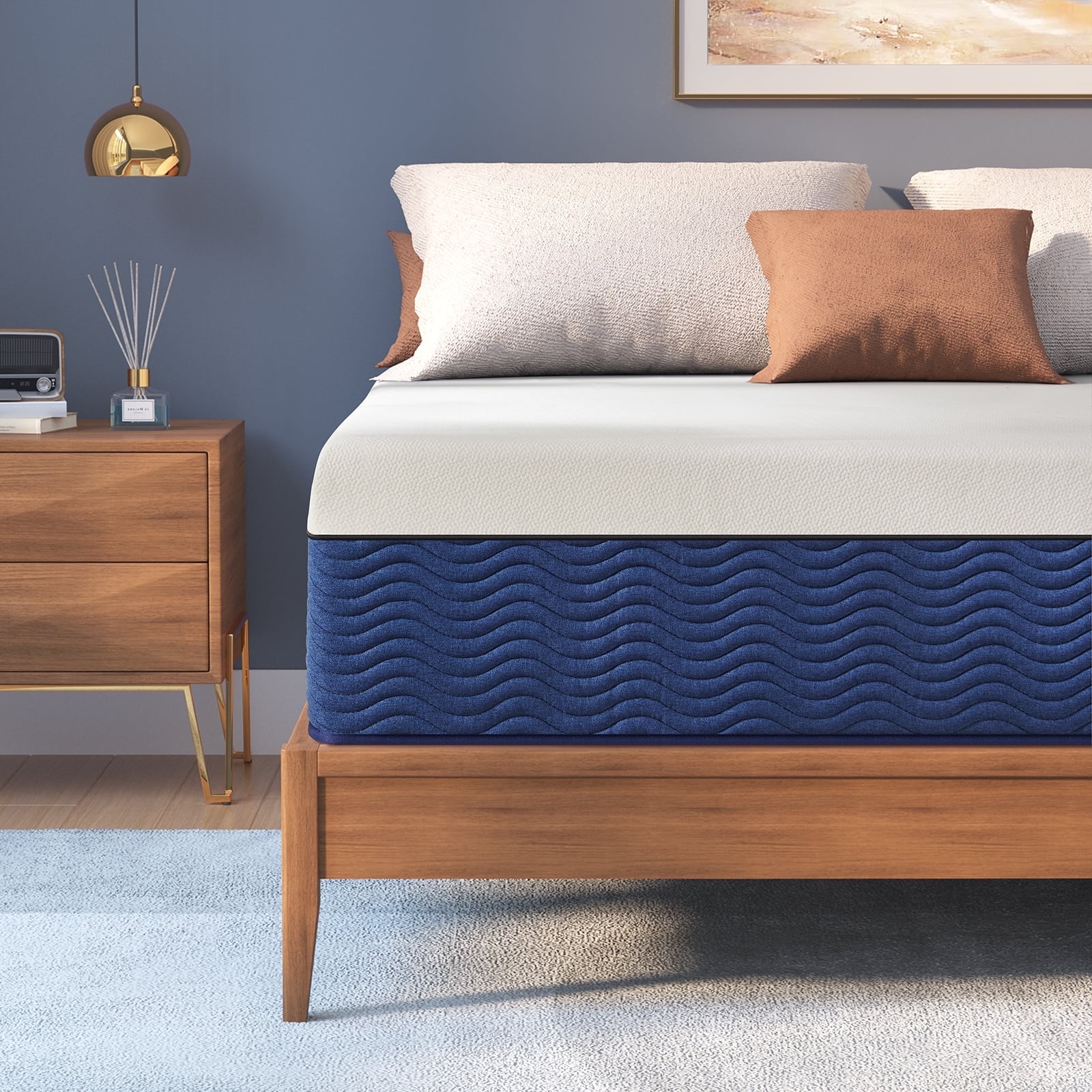 Queen Mattress, 12" Soft Hybrid Innerspring Mattress, Queen - Walmart.com