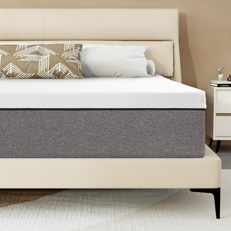 Queen Mattress Telino 12 inch Gel Memory Foam Mattress in a Box Medium Firm