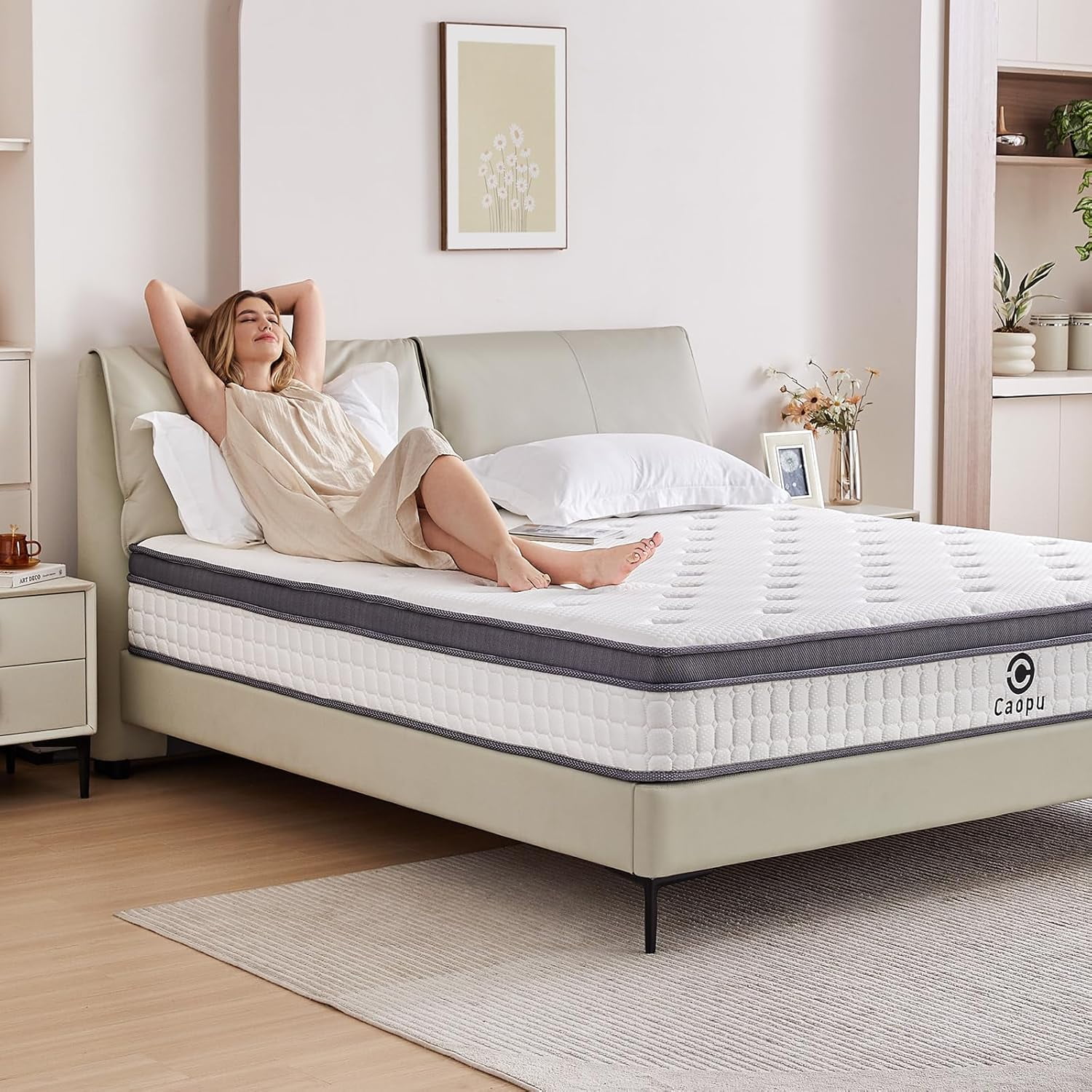 Queen Mattress 12 inches - Hybrid Mattress Queen Size in a Box, Medium ...
