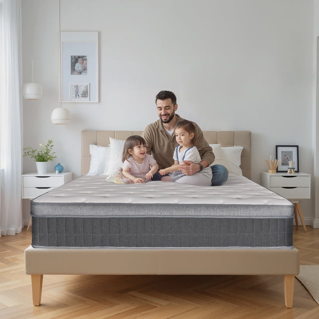 Queen Mattress 14 Inch, Memory Foam Hybrid Mattress in A Box, Queen ...