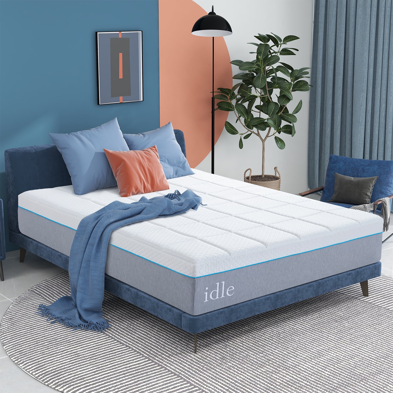 Queen Mattress Bed in a Box, Smiaoer 14" Gel Memory Foam Mattress ...