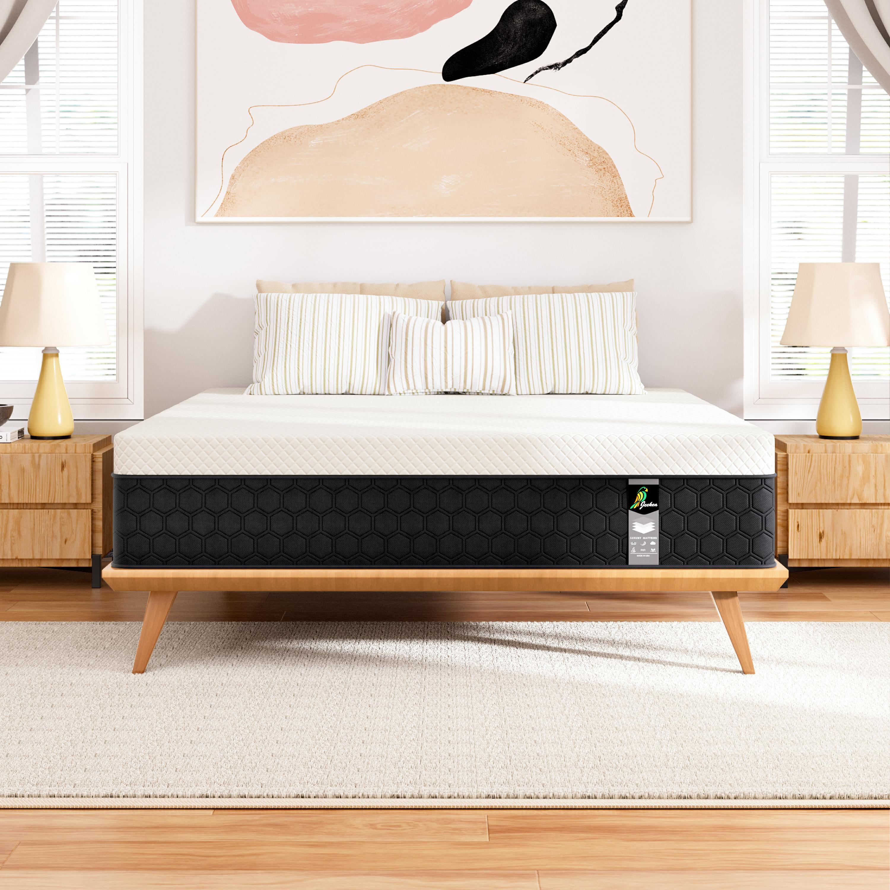 Queen Mattress, 10 Inch Hybrid Memory Foam Queen Mattress in a Box ...