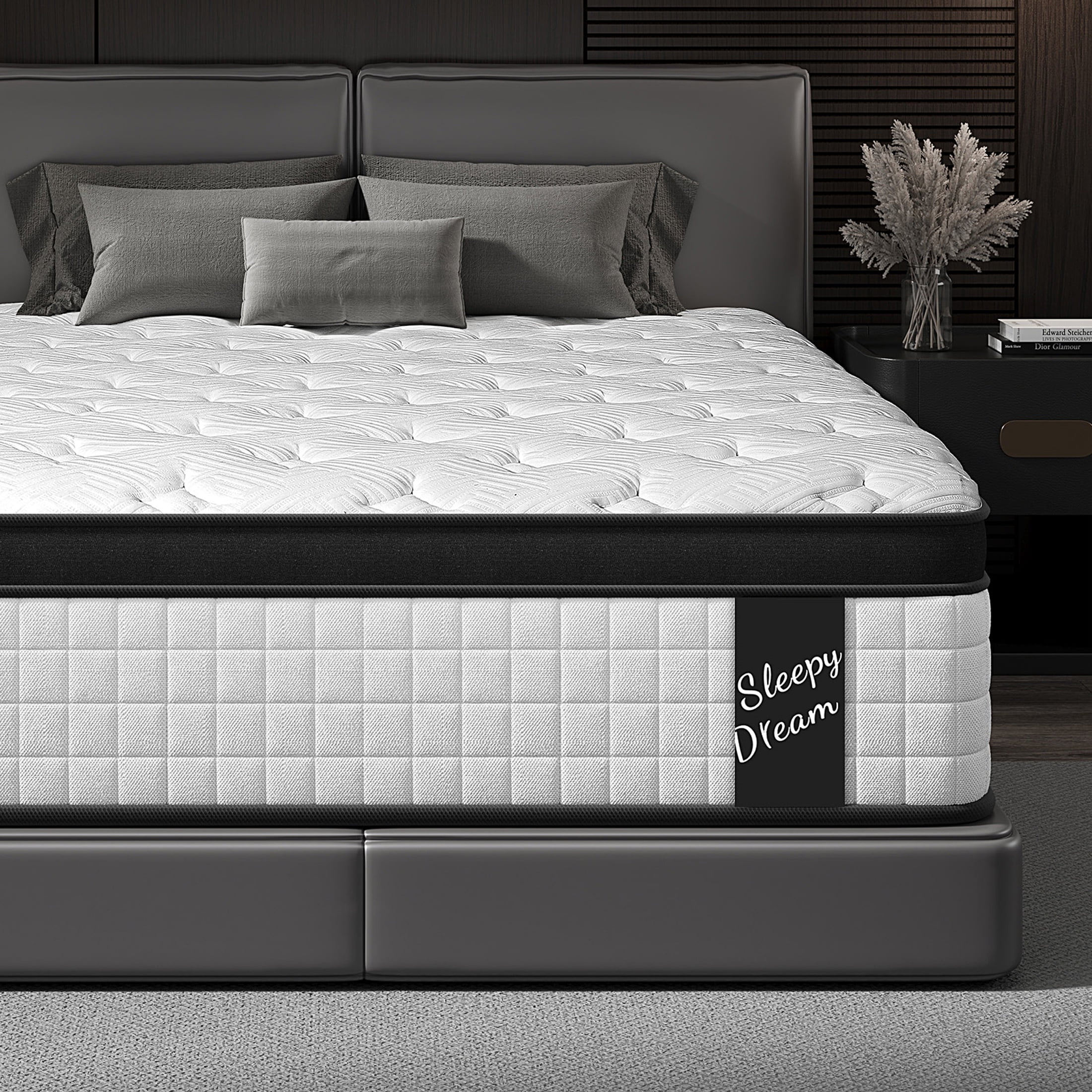Queen Mattress in a Box, UHOMEPRO 12 inch Memory Foam Mattress Hybrid ...