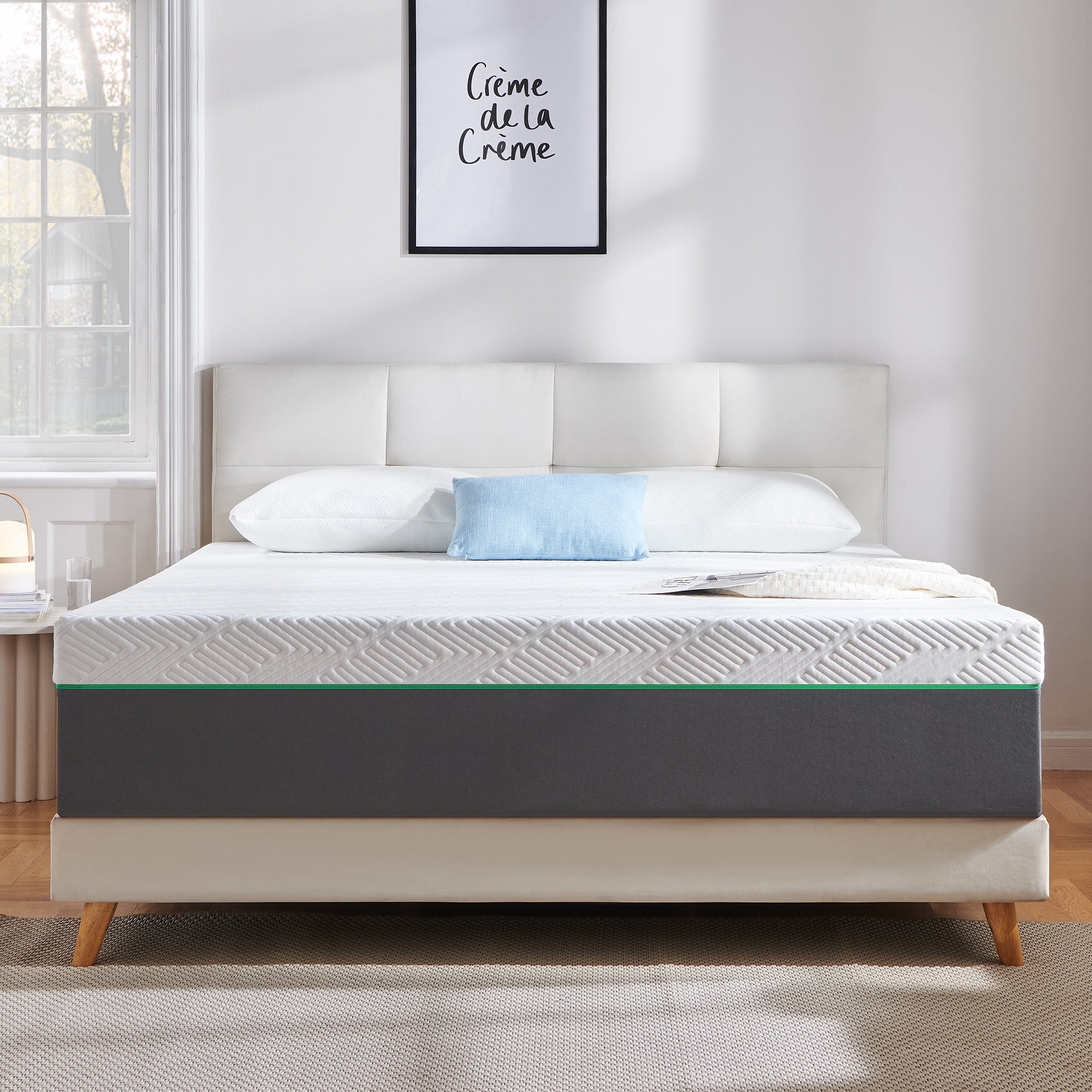 Queen Mattress, FCCTO 12" Memory Foam Mattress in a Box, Queen Size ...