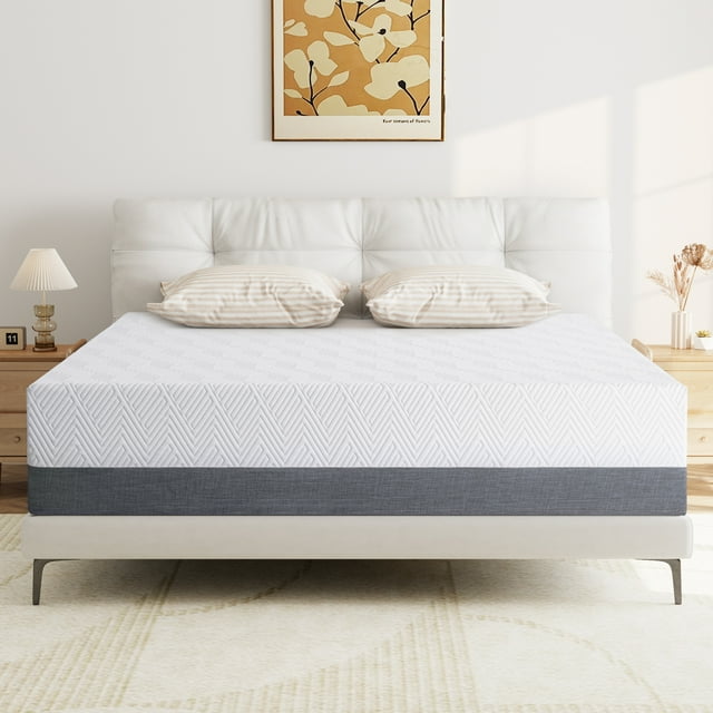 "Madinog 12"" Queen Mattress with Gel Memory Foam, Breathable, Noise ...