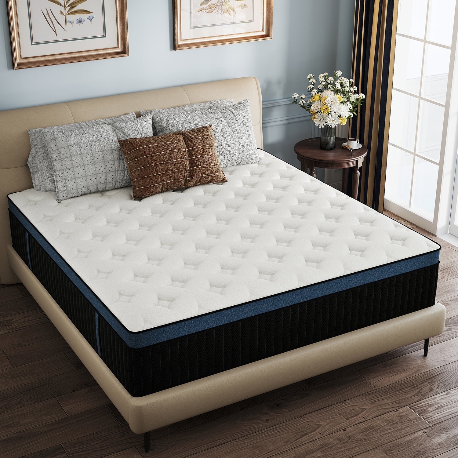 lemontalking Queen Mattress, Memory Foam Mattress Queen Size, 12 inch ...