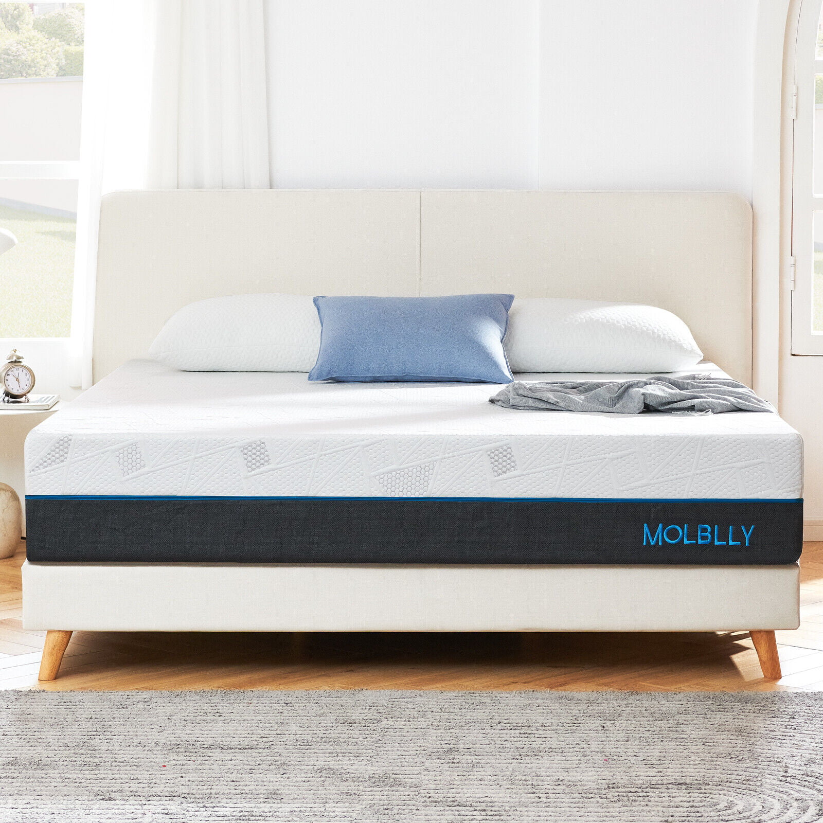 Mellow 10" Marshmallow Memory Foam Mattress, Plush Pillow Top, Queen ...