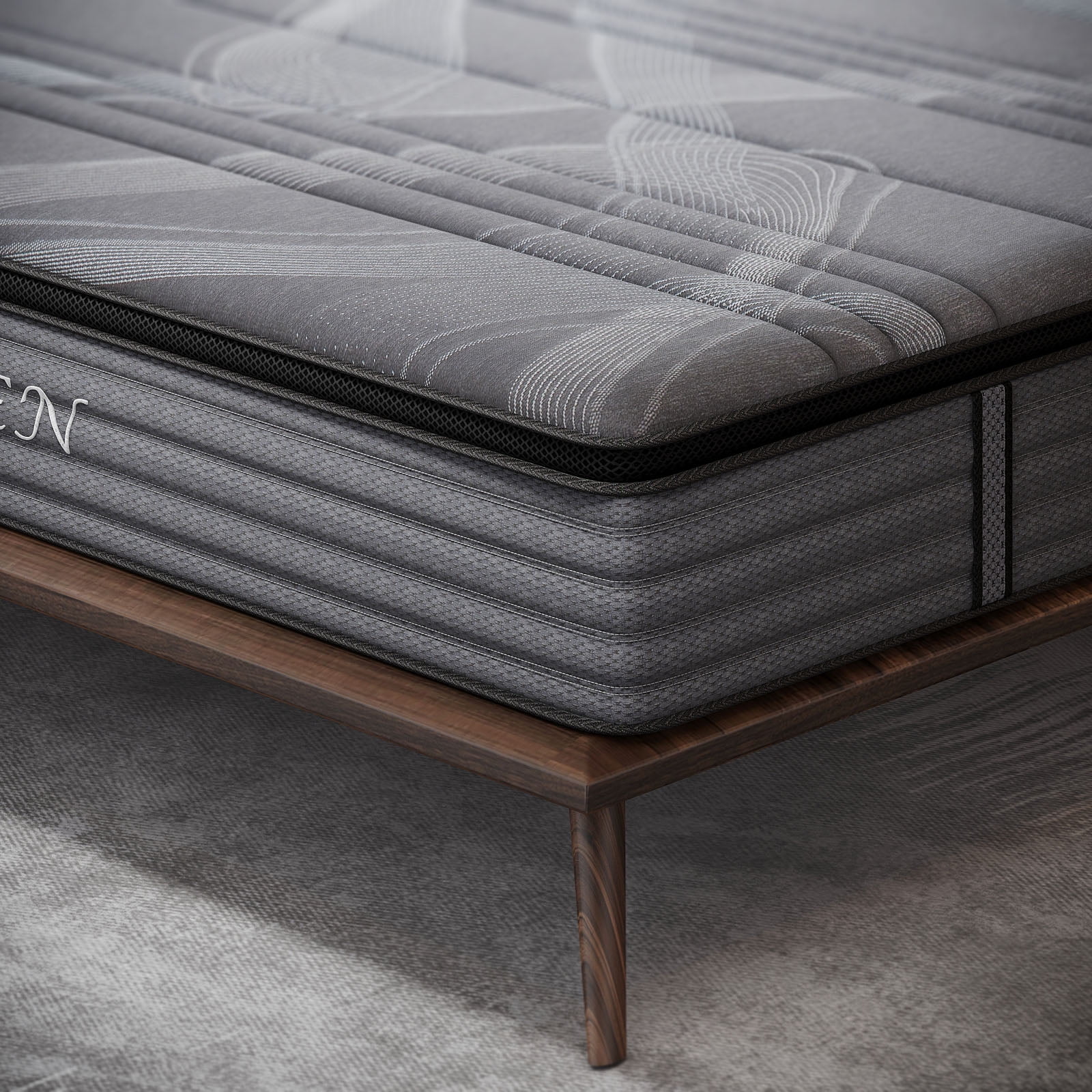 Queen Mattress,Nisien 12 Inch Hybrid Mattress in a Box, Gel Memory Foam ...