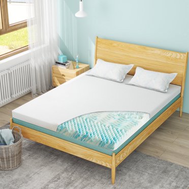 Mellow 3" Cooling Gel Egg Crate Memory Foam Mattress Topper, Twin ...