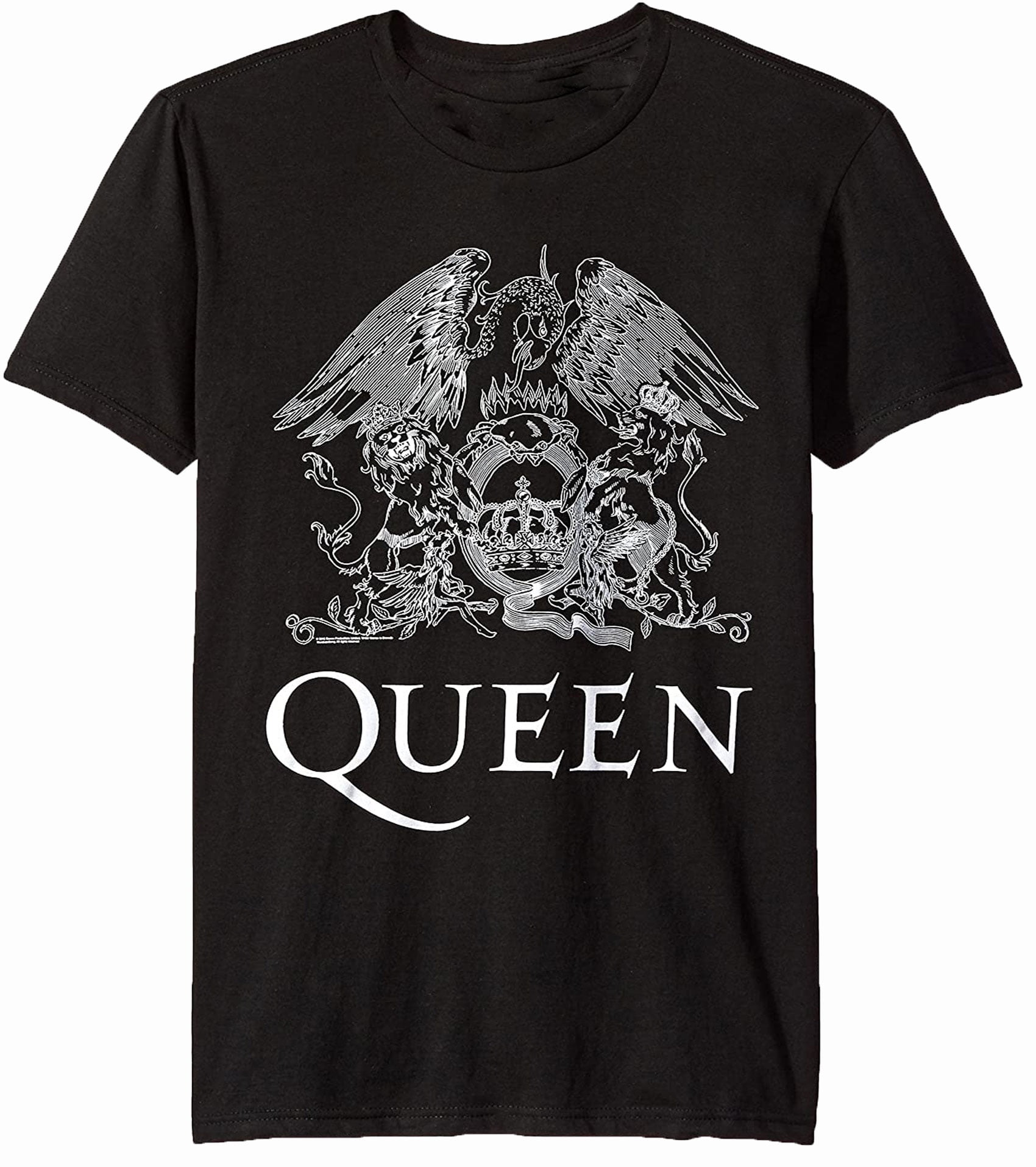 Queen Men's Queen Logo Slim-Fit T-Shirt Black L - Walmart.com