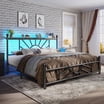 Kinsfook Full Size Bed Frame, Heavy Duty, Noise Free, Supports 1500LBS ...