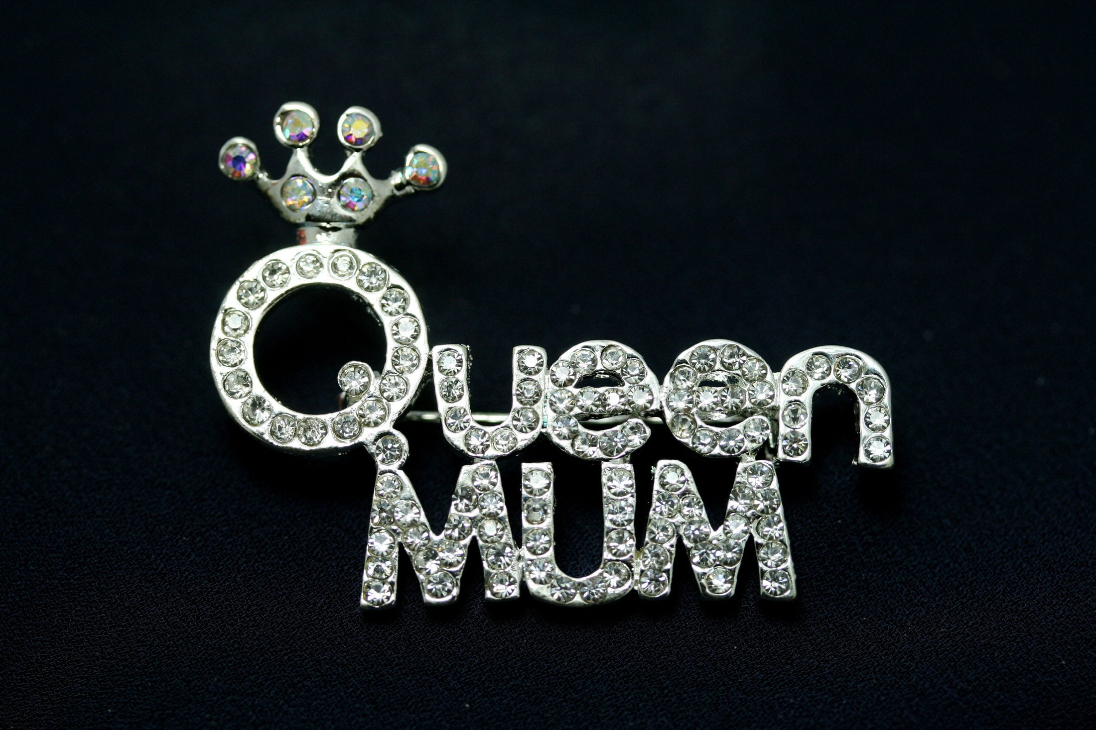 Queen Mum Rhinestone Pin/Brooch for Grandmother/Mother -Crown, Tiara ...