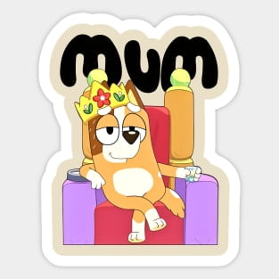 Queen Mum Sticker Bluey Stickers For Kids, Bluey Stickers Party Favors ...