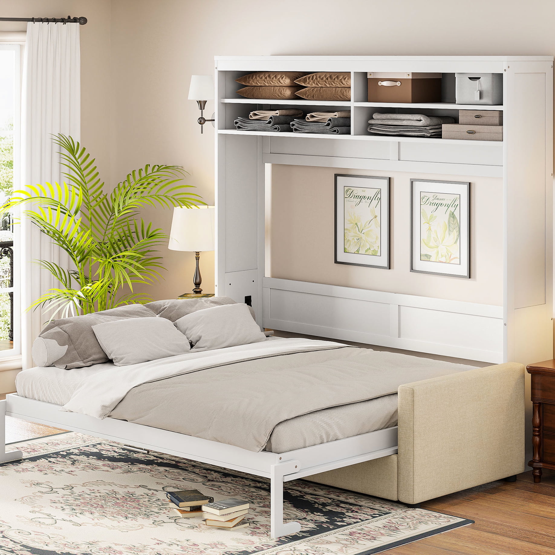 Queen Murphy Bed | Comfortable Sleep and Sofa Functionality | Space ...