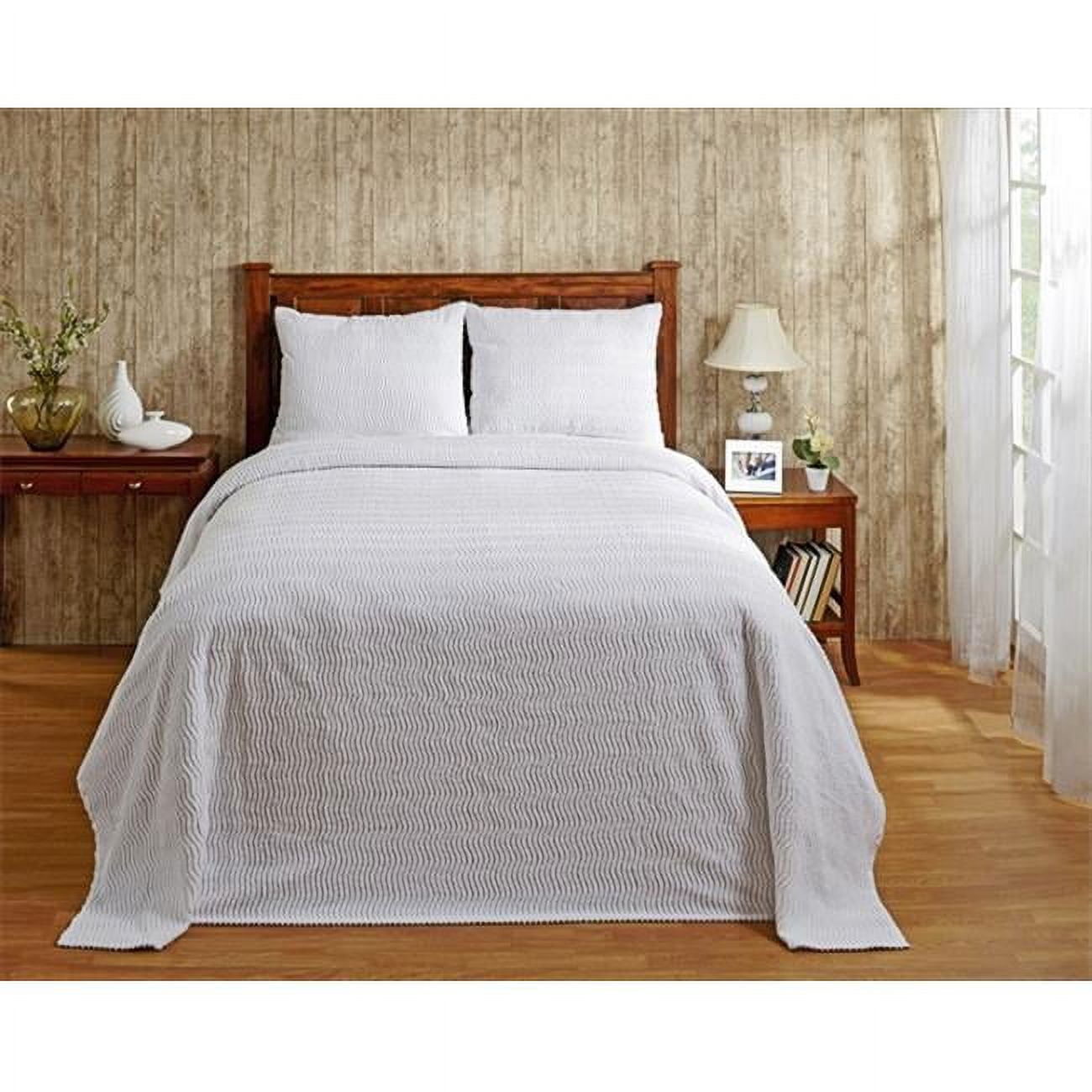 Queen Natick Bedspread- White - 102 in. - Walmart.com