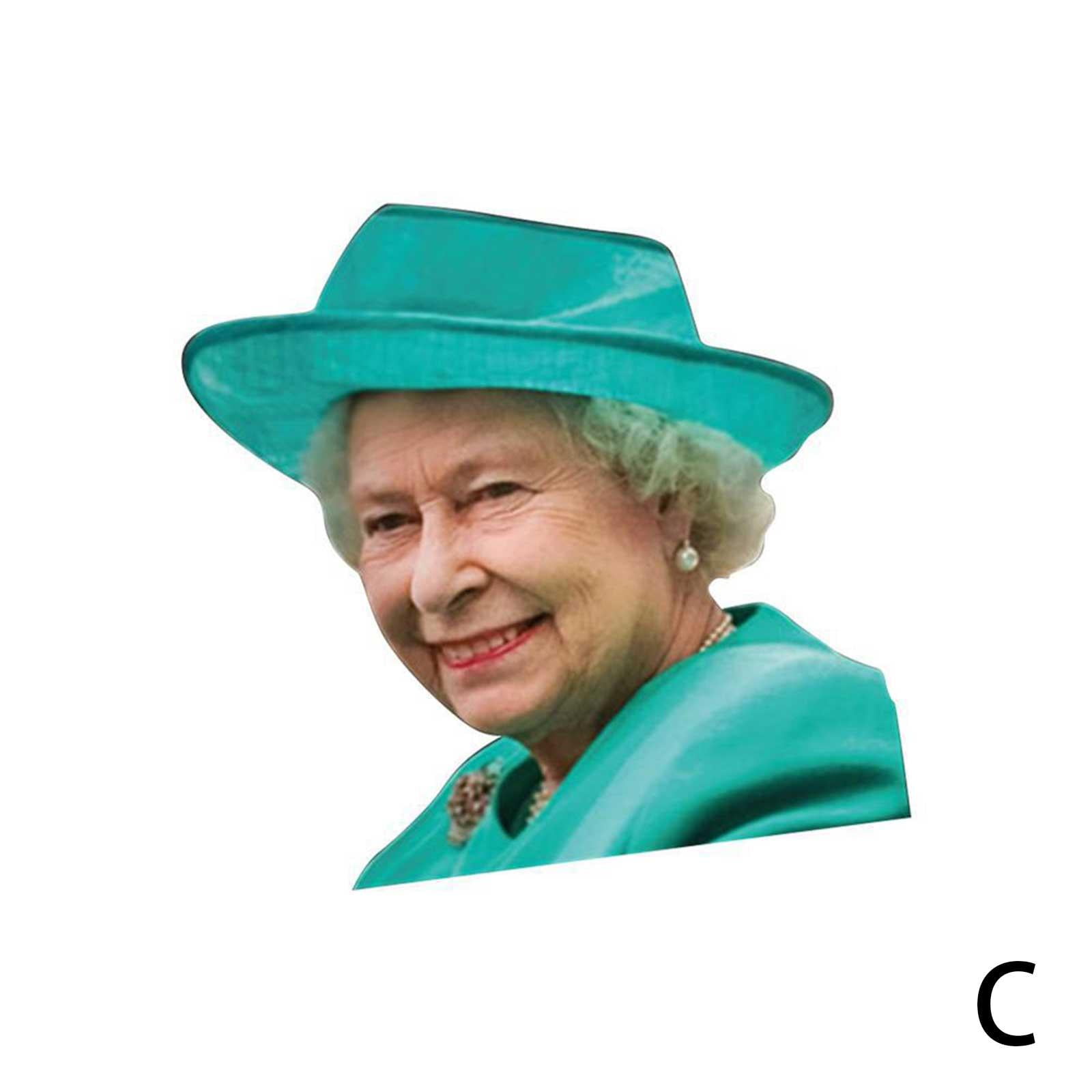 Queen Of England Car Window Stickers Characters Funny Decal UK 70th ...