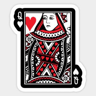Queen Of Hearts Sticker Phone Decal Water Bottle Stickers Car Decals ...