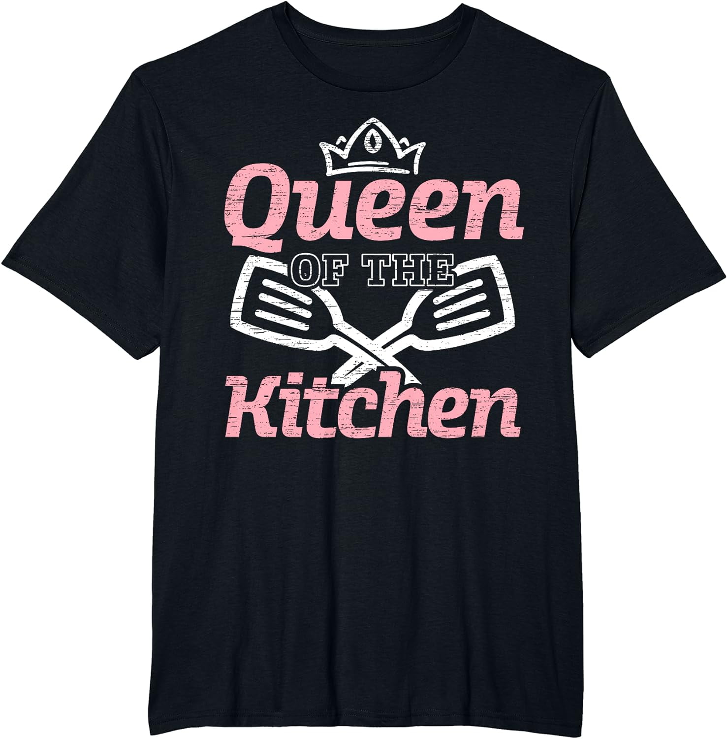 Queen Of The Kitchen Cooking Master Chef Hat Cook Culinary T-Shirt ...