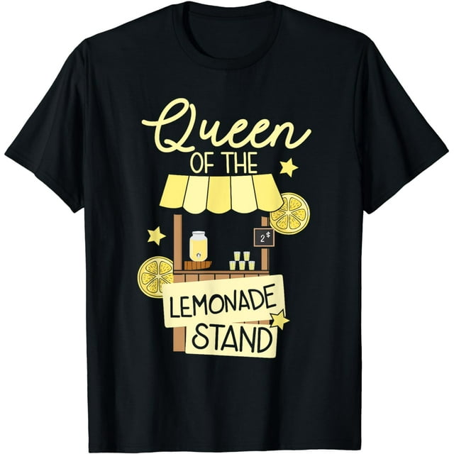 Queen Of The Lemonade Stand Lemon Lover Fruit Business T-Shirt ...