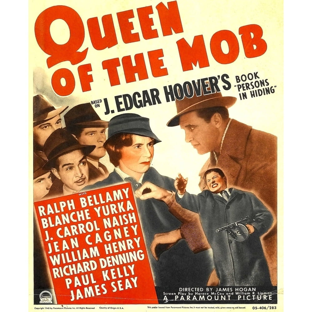 Queen Of The Mob Center From Left: Blanche Yurka Ralph Bellamy On ...