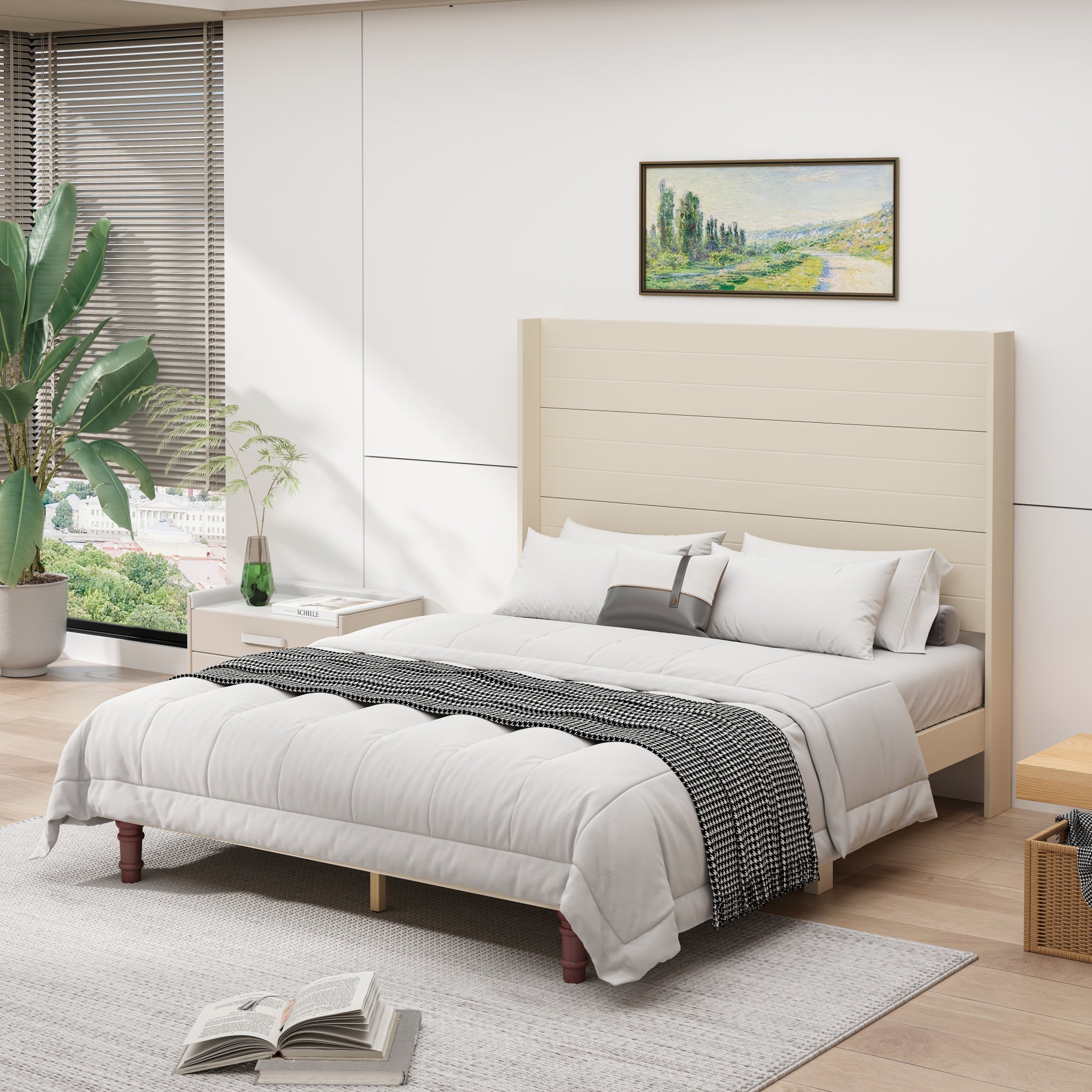 Queen Platform Bed Frame, 54