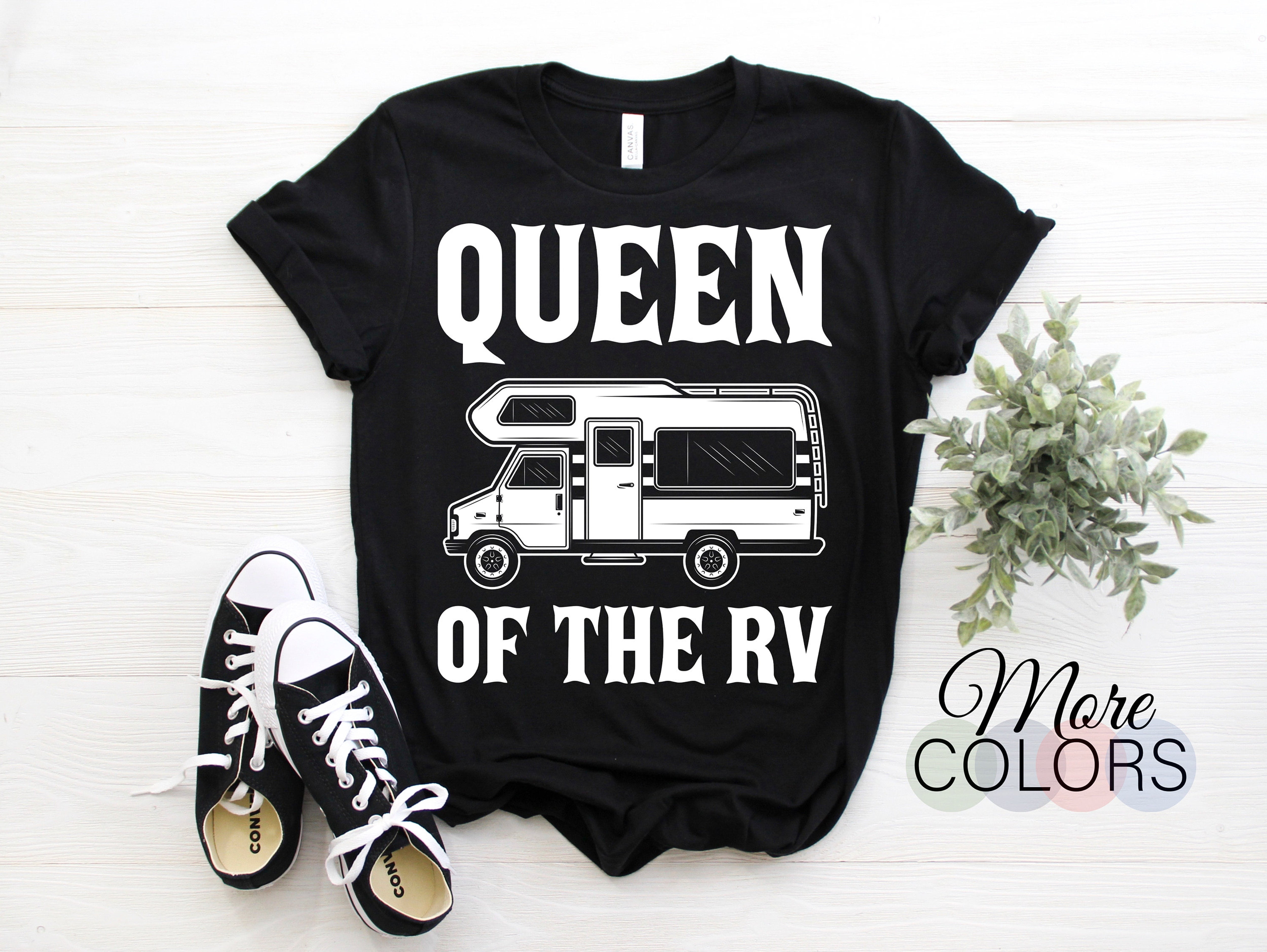Queen Rv Camping Funny 5th Wheel Motorhome Camper Owner Funny T Shirt Trailer Traveler Outdoor