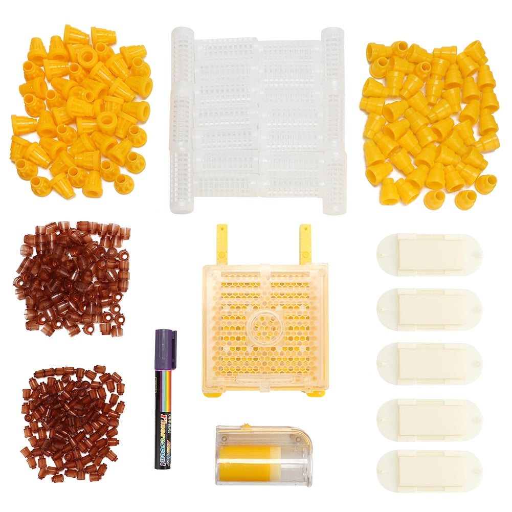 Queen Rearing Kit Plastic Bee Breeding Set Cage Marking Bottle ...