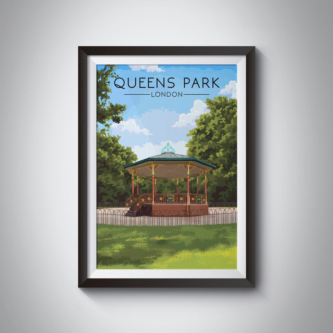 Queen'S Park London Poster, London Travel Poster, Queen'S Park ...