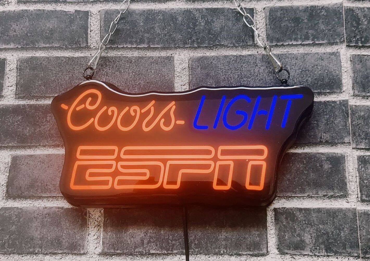 Queen Sense 10" Custom Vivid Coor Light Espn LED Sign Neon Sign Light ...
