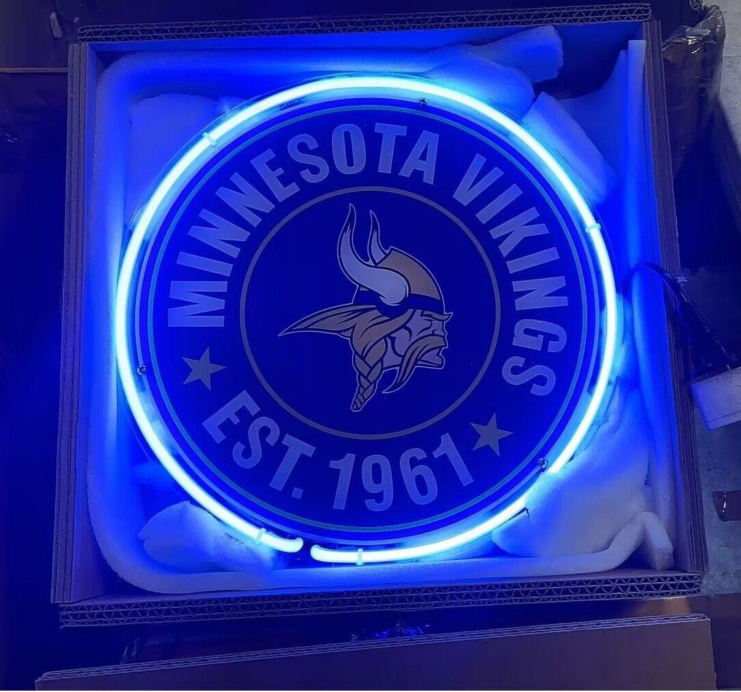 Queen Sense 12"x12" For Minnesotas Sports Team Vikings 1961 Neon Sign ...