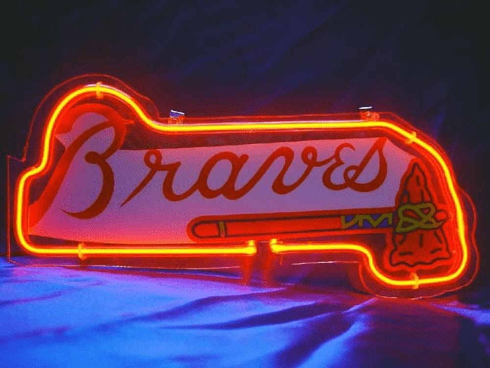 Queen Sense 14" Atlanta Sports Team Brave Tomahawks Neon Sign Acrylic ...