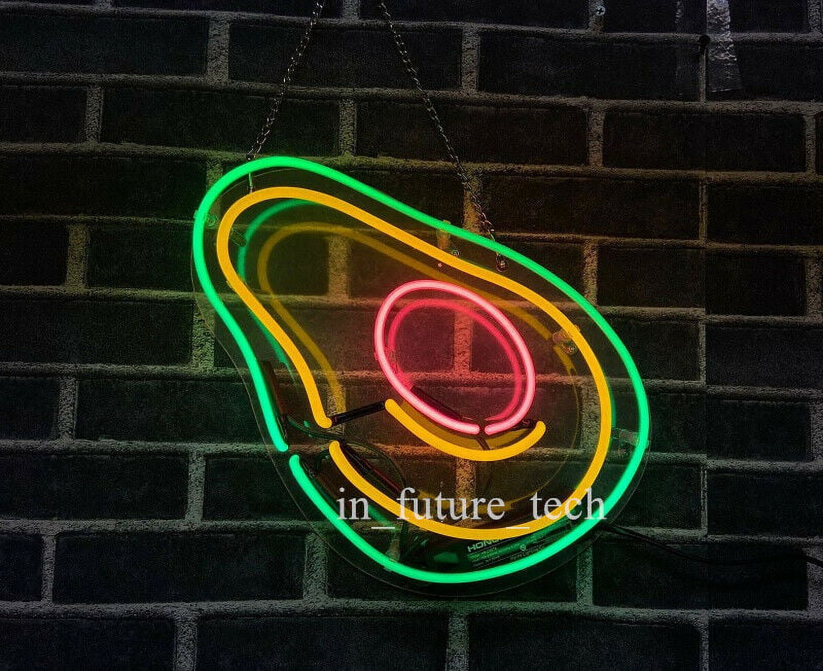 Queen Sense 14" Avocado Fruit Neon Sign Acrylic Man Cave Handmade Neon ...