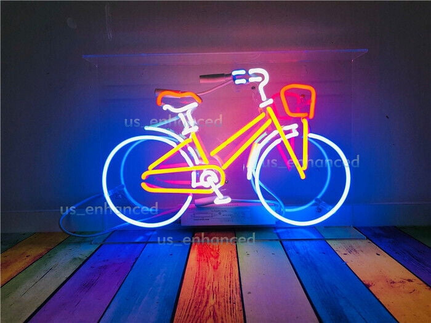 Queen Sense 14" Bike Bicycle Neon Sign Acrylic With Dimmer Man Cave ...