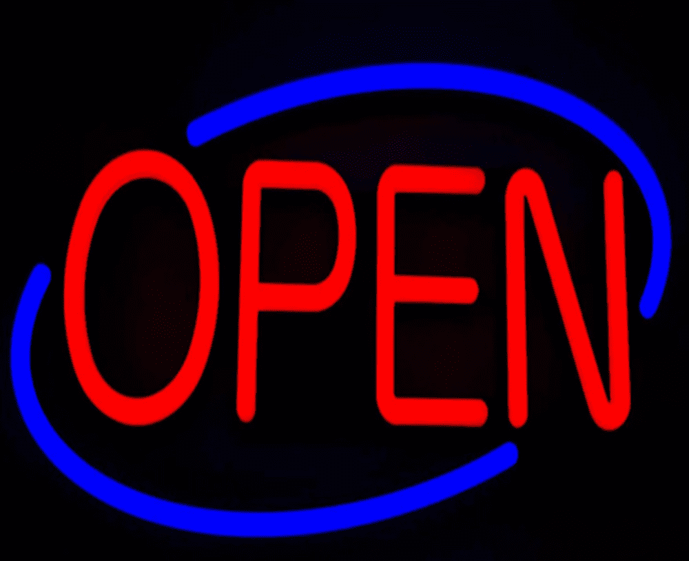 Queen Sense 14" Business Open Oval Neon Sign Acrylic Man Cave Handmade ...