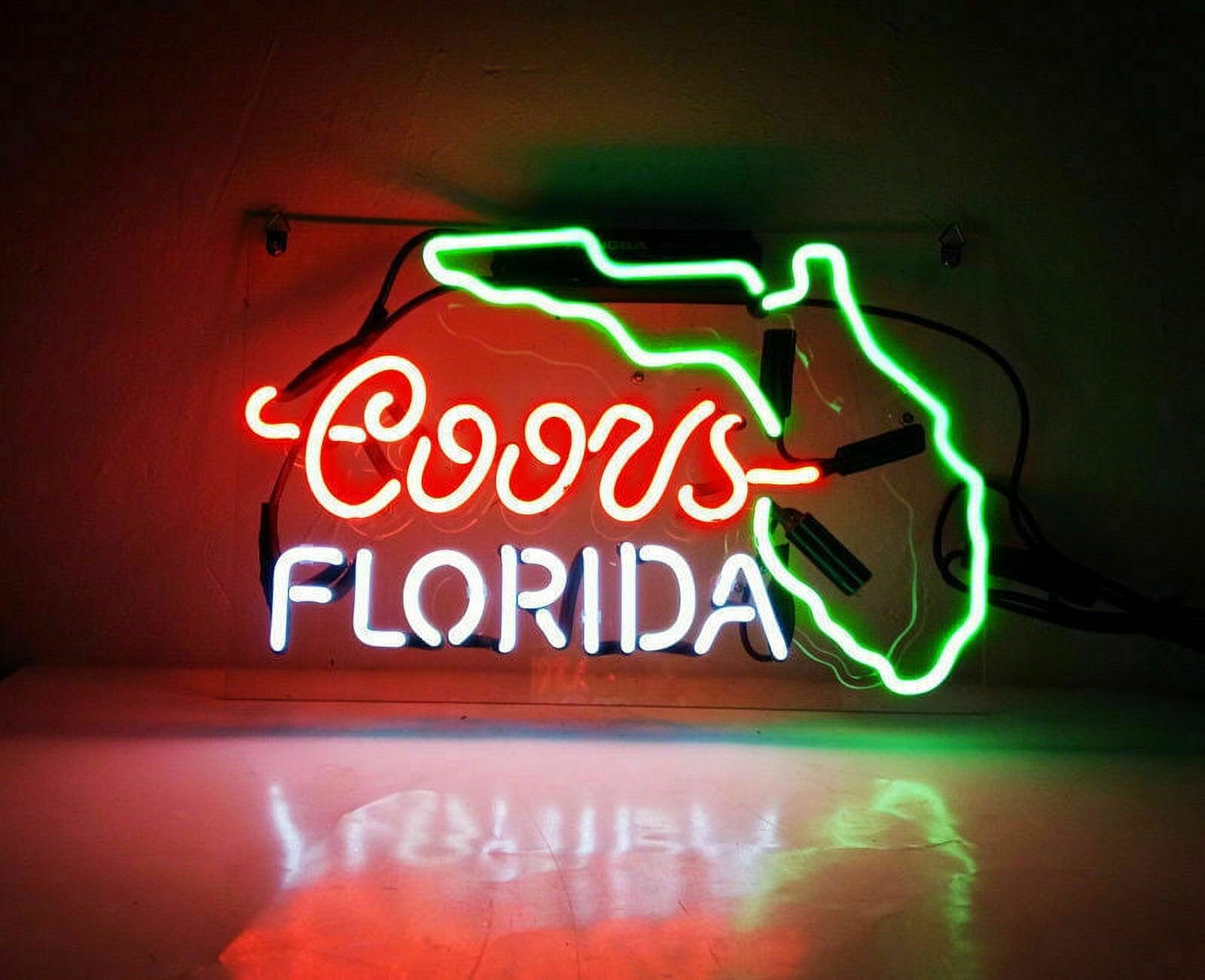 Queen Sense 14" Coor Light Florida Neon Sign Acrylic Man Cave Handmade ...