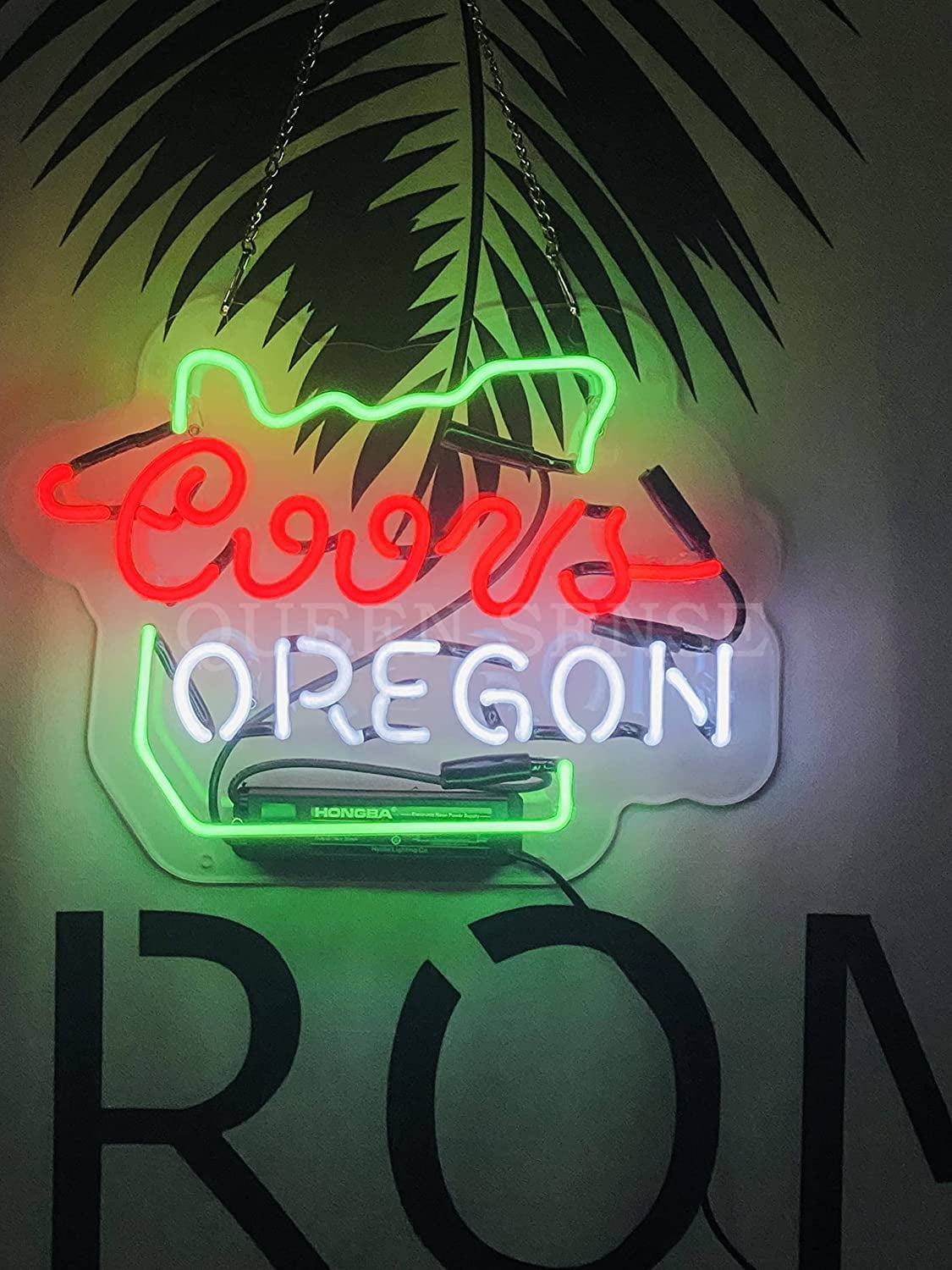 Queen Sense 14" Coor Light Oregon Neon Sign Acrylic Man Cave Handmade ...