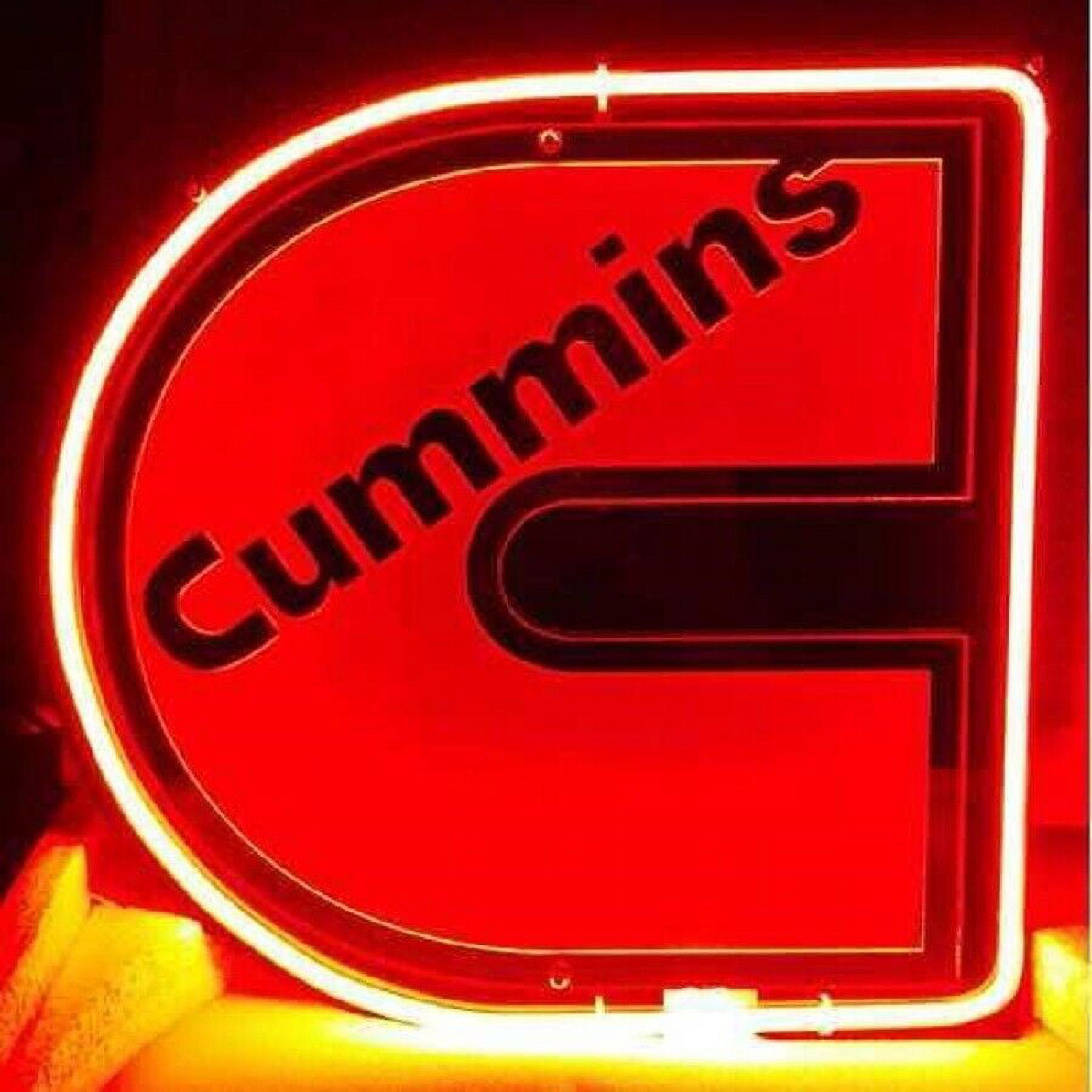 Queen Sense 14" Cummins's 3D Carved Neon Sign Man Cave Pub Bar Wall ...
