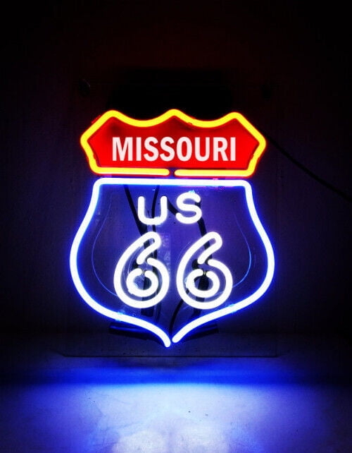 Queen Sense 14" Custom Route 66 Missouri State MO Neon Sign Acrylic Man ...