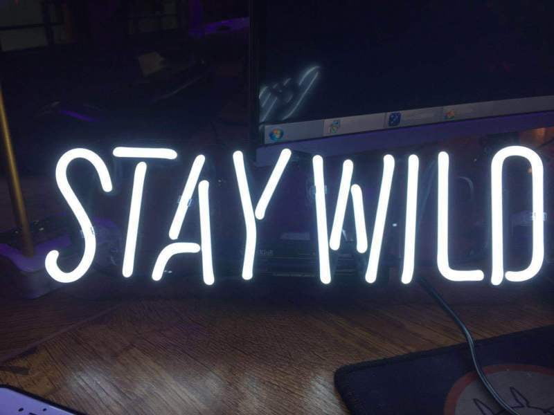 Queen Sense 14" Custom Stay Wild Neon Sign Acrylic Man Cave Beer Pub ...