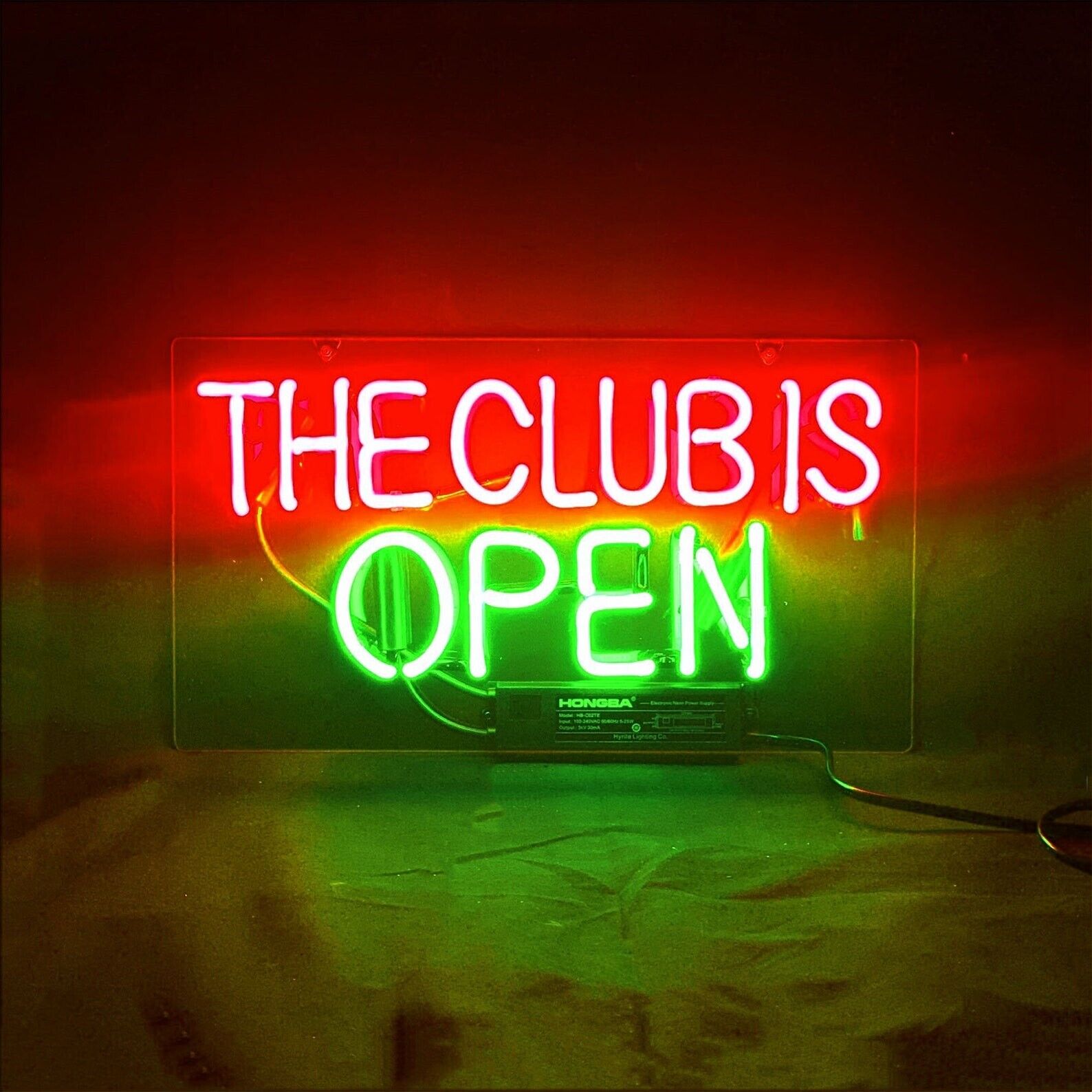Queen Sense 14" Custom The Club Is Open Neon Sign Acrylic Man Cave Beer ...