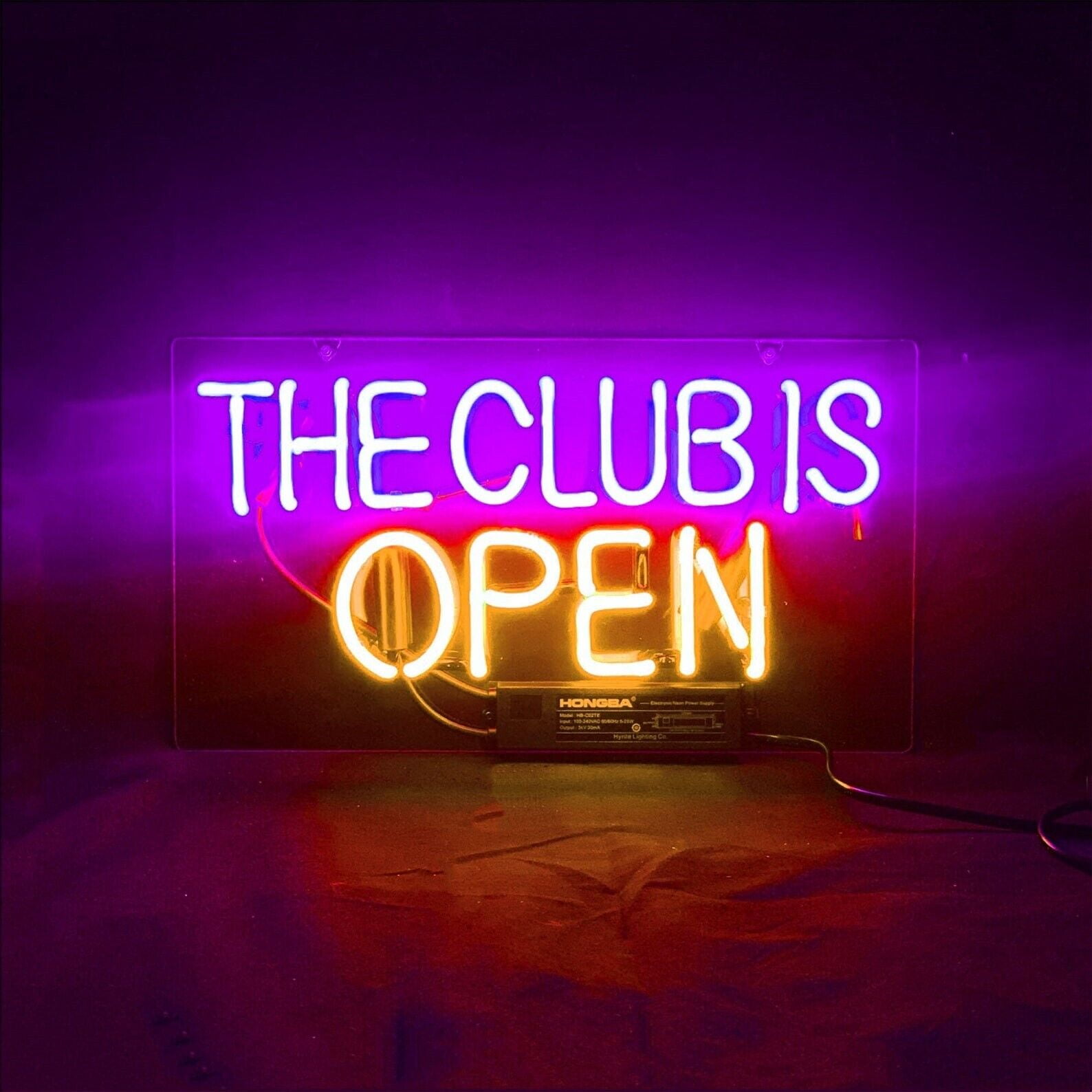 Queen Sense 14" Custom The Club Is Open Neon Sign Acrylic Man Cave Beer ...