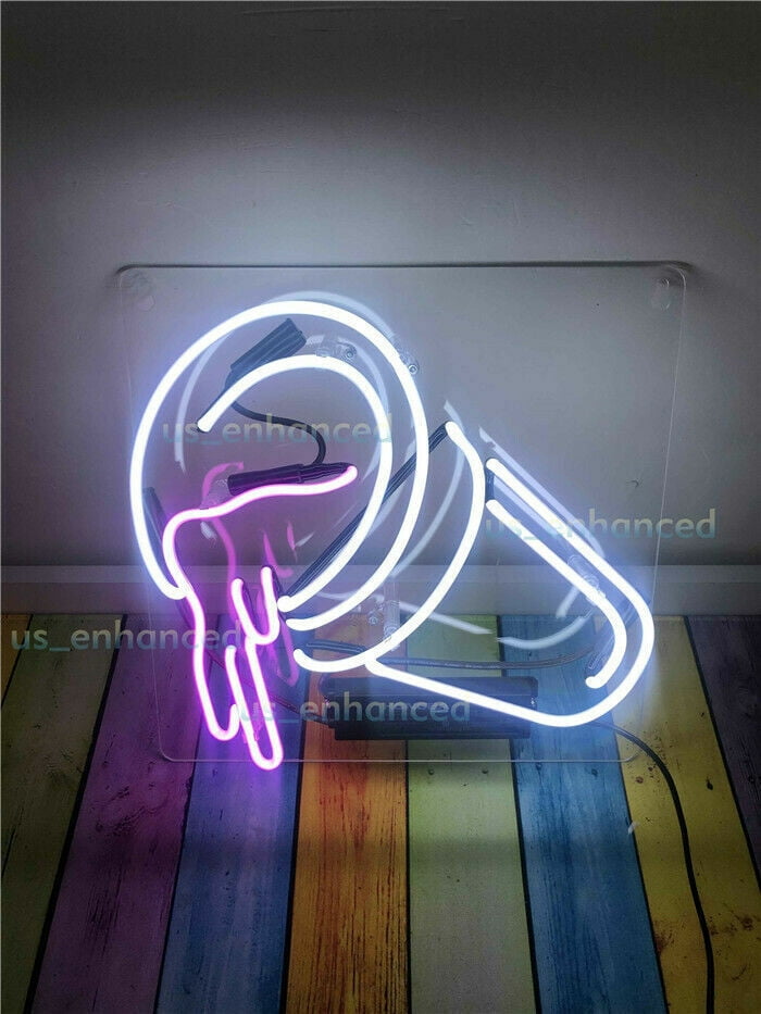 Queen Sense 14" Double Cups Neon Sign Acrylic Man Cave Handmade Neon ...