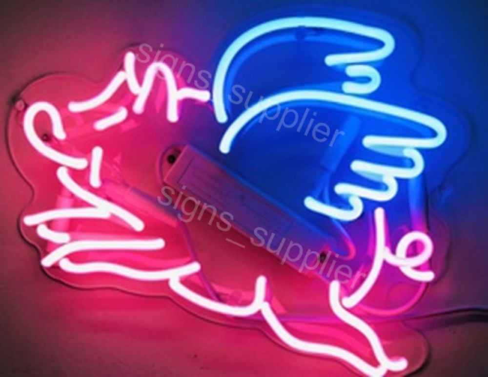 Queen Sense 14" Flying Pig Neon Sign Acrylic Man Cave Handmade Neon ...