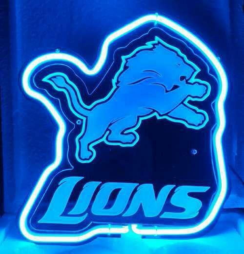 Queen Sense 14" For Detroits Sports Team Lions 3D Carved Neon Sign ...