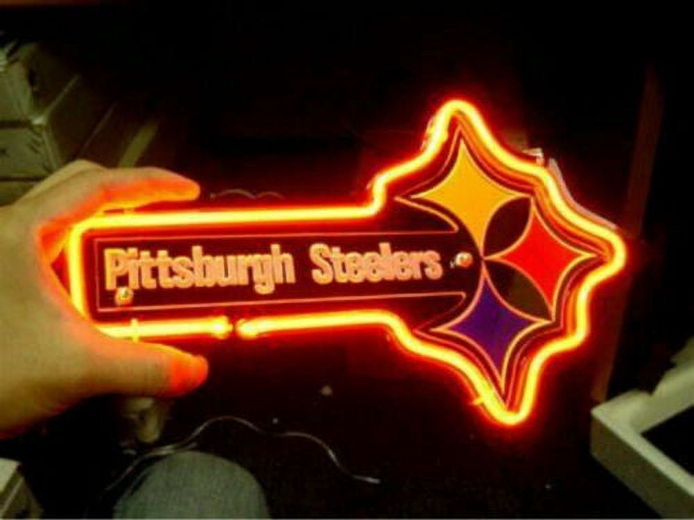 Queen Sense 14" For Pittsburghs Sports Team Steelers 3D Carved Neon ...