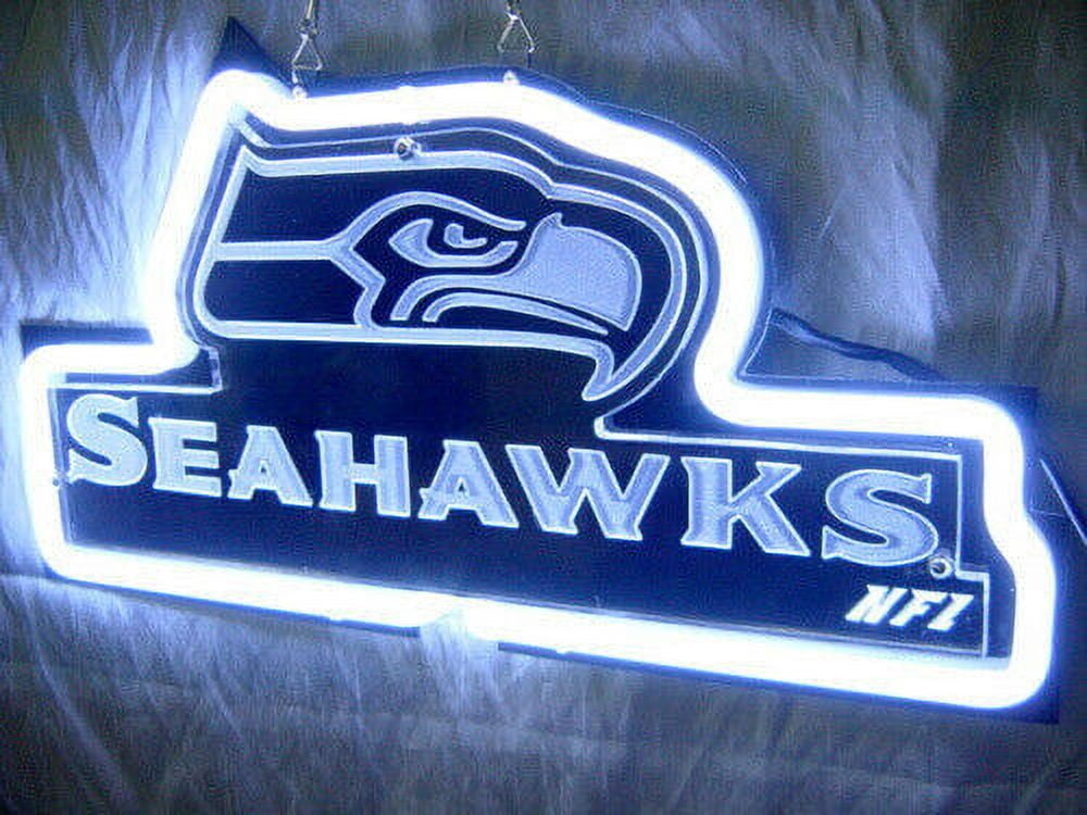 Queen Sense 14" For Seattles Sports Team Seahawks 3D Carved Neon Sign ...