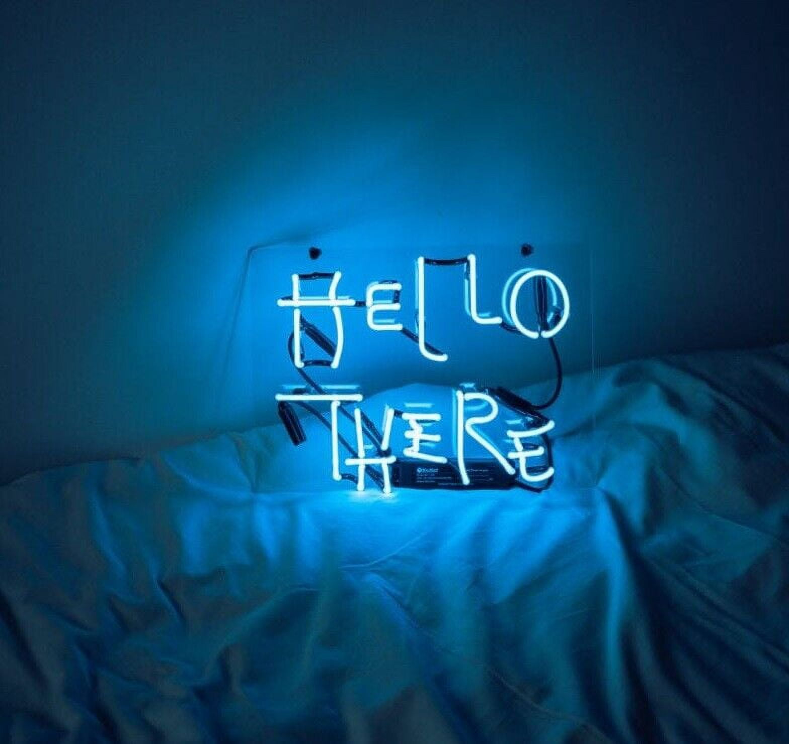 Queen Sense 14" Hello There Neon Sign Acrylic Man Cave Beer Pub Bar ...
