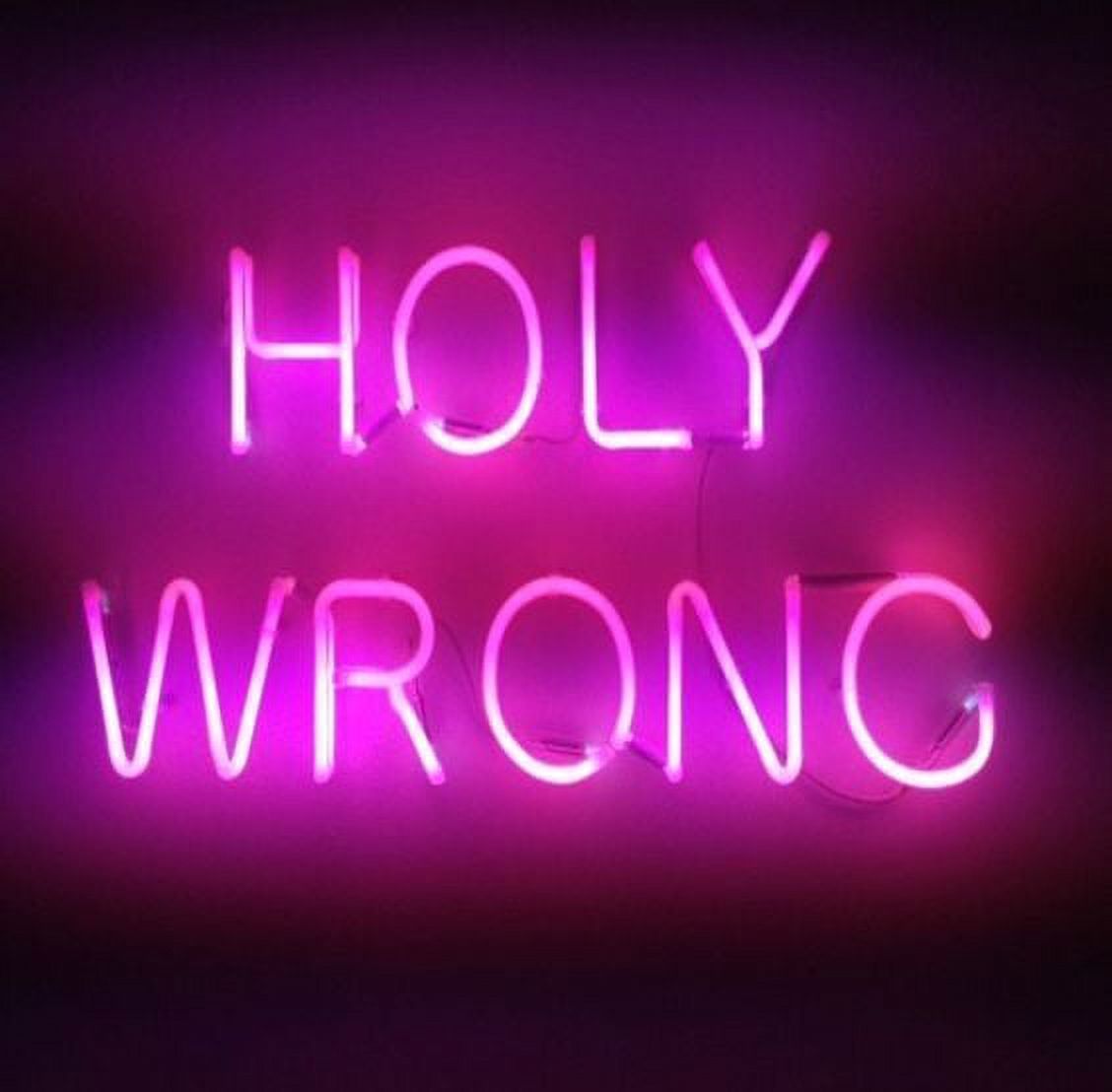 Queen Sense 14" Holy Wrong Neon Sign Acrylic Man Cave Beer Pub Bar ...