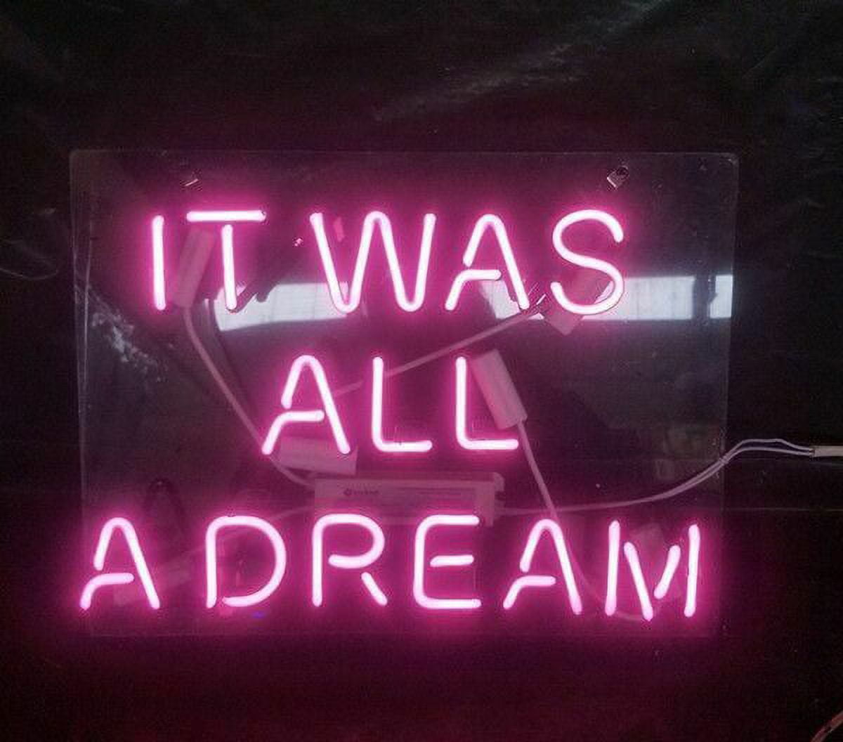 Queen Sense 14" It Was All A Dream Neon Sign Acrylic Man Cave Handmade ...